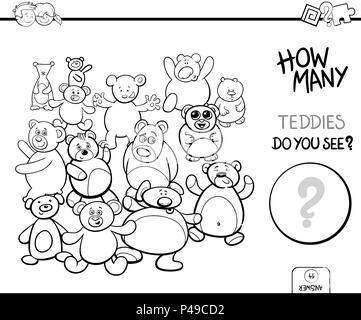 Teddy Bears cartoon for coloring Stock Vector Image & Art - Alamy