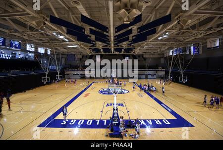 General overall view of the Knapp Center on the campus of Drake ...
