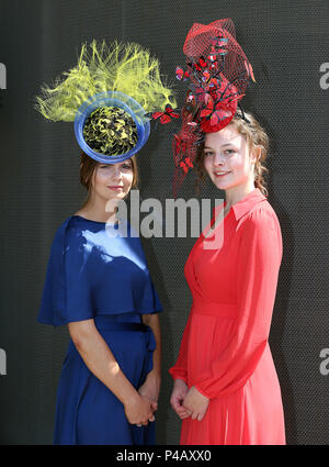 Harriet Finlayson poses for photographs on day three of Royal Ascot at ...