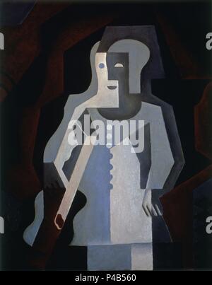 Juan Gris - Pierrot Guitar 1919 Stock Photo - Alamy