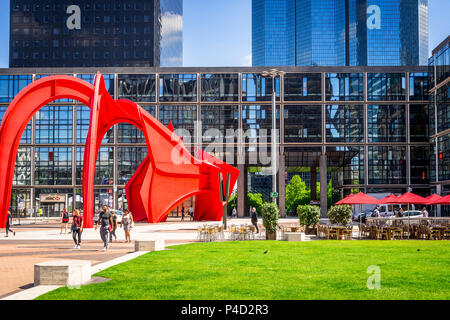 La Defense in Paris. Alexander Calder's L'araignee Rouge (Red Spider ...