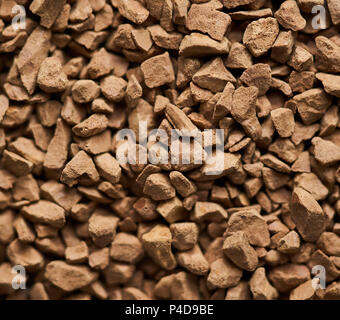 Brown instant coffee granules texture background. Top view Stock Photo ...
