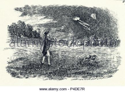 Benjamin Franklin Lightning Rod, 1752 Stock Photo: 135097507 - Alamy