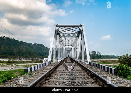Coronation Bridge or Sevoke Bridge across Teesta river between disricts ...