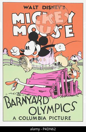 WALT DISNEY MICKEY MOUSE 1932 Promotional Artwork from Studio Year Book ...
