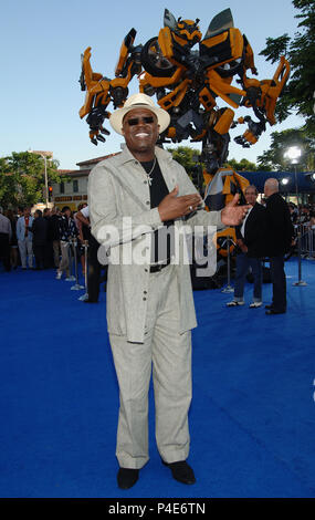Bernie Mac arriving at the TRANSFORMERS Premiere at the Westwood ...
