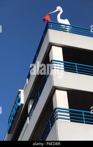 Stork with little cloth bundle at the Sharp Mary Birch Hospital for ...