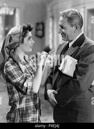 SPENCER TRACY, ELIZABETH TAYLOR, FATHER OF THE BRIDE, 1950 Stock Photo ...