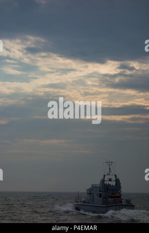 A Stern view of The Archer Class Patrol Vessel HMS Dasher P280, in ...