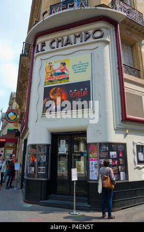 Cinema Le Champo, Latin Quarter, Paris, France Stock Photo - Alamy