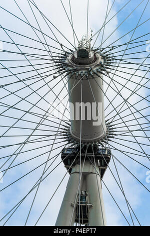 London Eye spokes and wheel England UK Stock Photo - Alamy