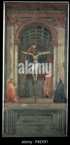 Masaccio Fresco Trinity Christ Santa Maria Novella Church Florence ...