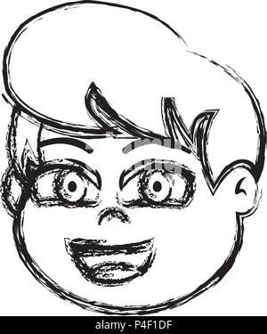 Man without tooth, illustration, vector on white background Stock ...