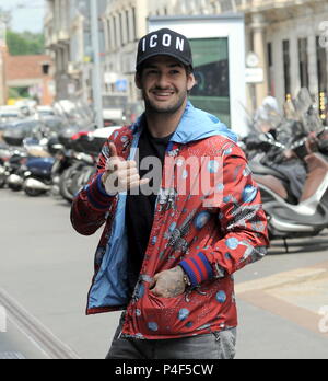 Milan, Alexandre Pato arrives at the hotel for Andrea Pirlo's farewell ...
