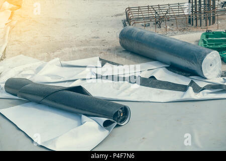 Waterproof rolls with double sides covered with insulation materials at ...