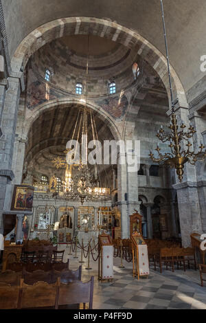 The Interior of the church of Panagia Ekatontapiliani in Parikia, Paros ...