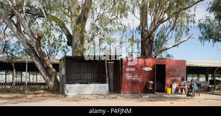 authentic African rural roadside scene in village community South ...