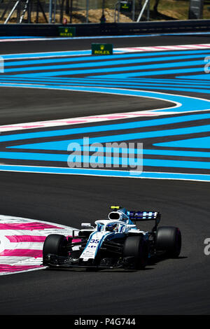 the Williams of Sergey Sirotkin during the Formula 1 tests at the ...