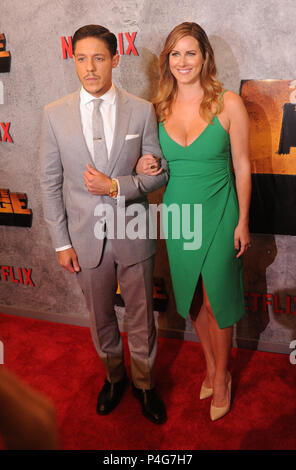 (L-R) Theo Rossi and Meghan Rossi attend the 'Luke Cage' Season 2 New ...
