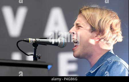 British singer Tom Odell performs during the music festival Metronome ...
