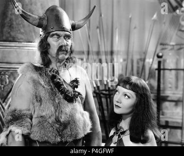 CLAUDETTE COLBERT and Director CECIL B. DeMILLE on set candid filming CLEOPATRA 1934 costume ...