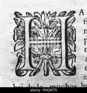 LETRA F - LETRA CAPITULAR - INICIAL HISTORIADA. Location: INSTITUTO DE ...