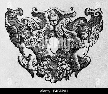 COLOFON - DECORACION MARGINAL. Location: INSTITUTO DE COOPERACION ...