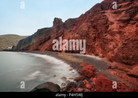 SANTORINI, GREECE - APRIL, 2018: Beautiful white houses and buildings ...
