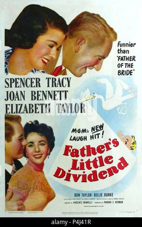 Father's Little Dividend (1951) USA Spencer Tracy, Joan Bennett, Elizabeth Taylor (Liz Taylor ...