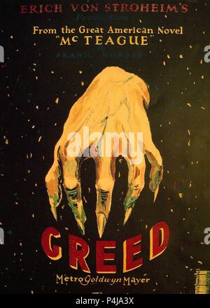 Original Film Title: GREED. English Title: GREED. Film Director: ERICH ...