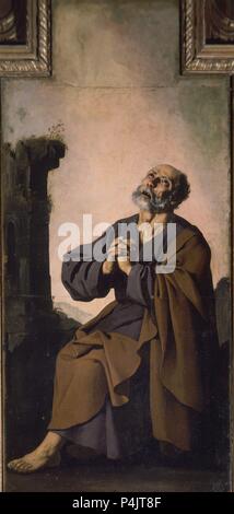 This painting, 'Tears of St Peter,' by Francisco de Zurbarán, captures ...
