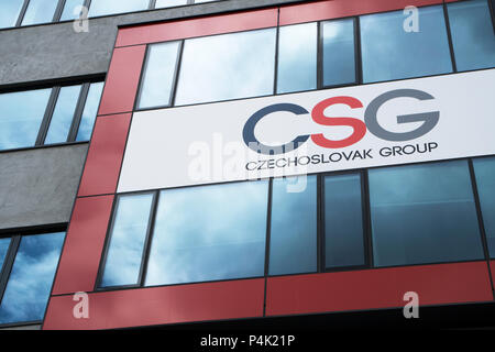 CSG, Czechoslovak Group holding, logo Stock Photo - Alamy