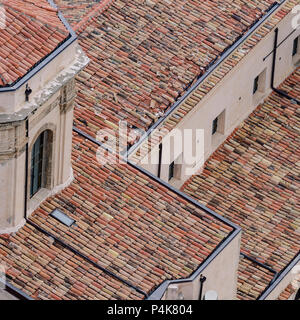 Traditional colorful italian tiled roof houses at town of Diano D'Alba ...