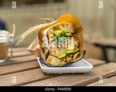 Take-away sandwiches in a restaurant Stock Photo - Alamy