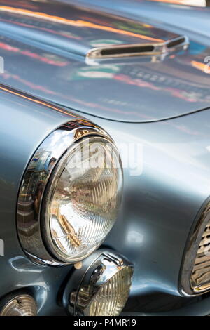 SAALBACH-HINTERGLEMM, AUSTRIA - JUNE 21 2018: Vintage Alvis oldsmobile ...