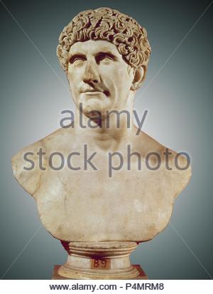 Bust of Mark Antony (Marcus Antonius) (83-30 BC), Roman politician and ...
