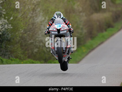 Michael Rutter - Bathams Racing Honda in action in the Dunlop Senior TT ...