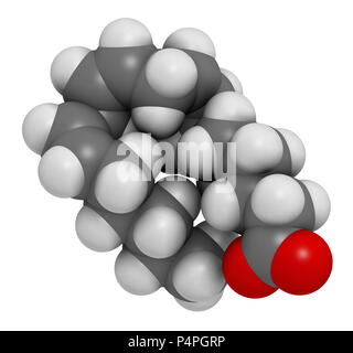 Dihomo-?-linolenic acid (DGLA) fatty acid molecule. Omega 6-fatty acid ...