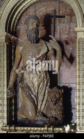 Pietro Torrigiano - San Jerónimo Penitente, sculpture. 1520s. Seville ...