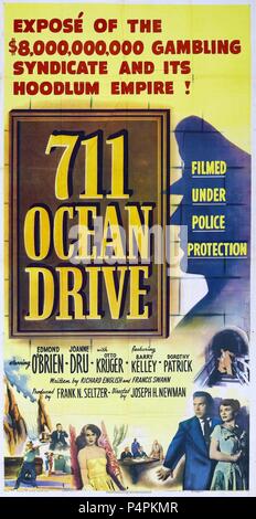 711 OCEAn DRIVE 1950 film with Joanne Dru as Gail Mason and Edmond o ...