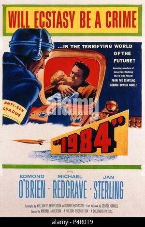 FILM 1984 (1956, Michael Anderson) Edmond O'Brien (Winston Smith Stock ...