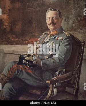 Guillermo II de Alemania (1859-1941). Ultimo emperador o káiser del ...