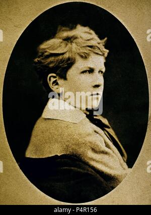 The french poet ARTHUR RIMBAUD ( 1854 - 1891 ) the day of Holy ...