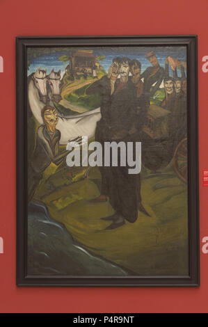 Georgia, Tbilisi, National Gallery, painting by famous Georgian artist ...