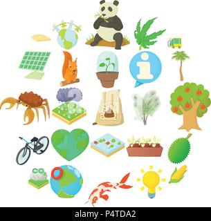 Bionomics icons set, cartoon style Stock Vector Image & Art - Alamy
