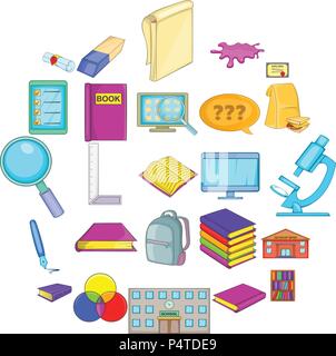 Perception icons set, cartoon style Stock Vector Image & Art - Alamy