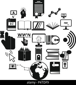 Boffin icons set, simple style Stock Vector Image & Art - Alamy
