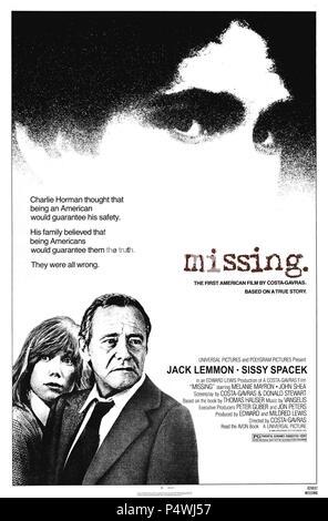 Missing Year 1982 Director Costa Gavras Palme d or at 1982 Cannes Film ...