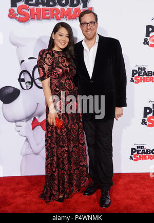 Director Rob Minkoff (R) and Crystal Kung attend` the LA Premiere of ...