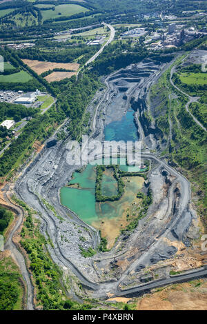 Aerial view, quarry, Pennsylvania, USA Stock Photo - Alamy